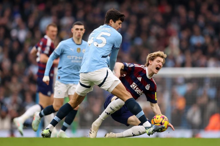 All of a sudden a new Manchester City defender looks to be right at home.