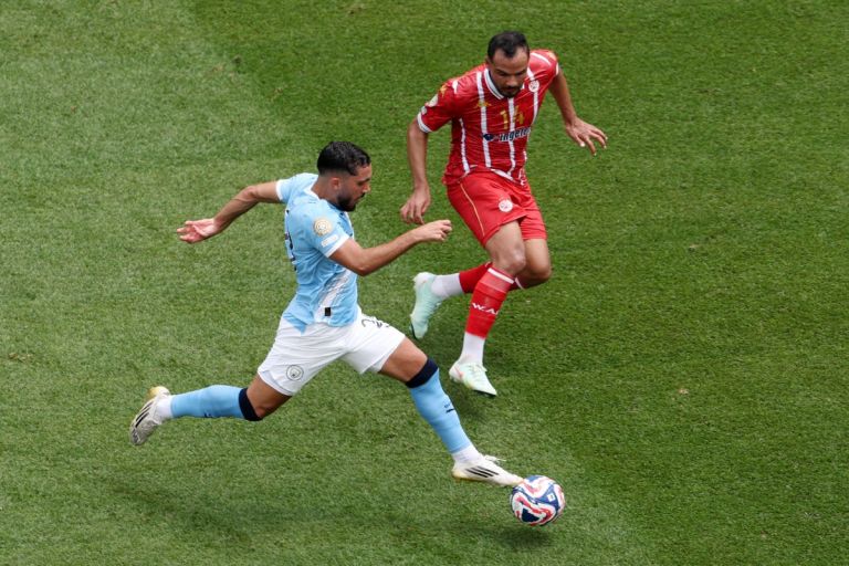 There were glimpses shown by Rayan Cherki in his Manchester City debut.
